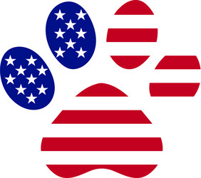 Bull dog usa america flag with bandana artw Vector Image