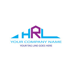 Hrl letter logo creative design with graphic Vector Image