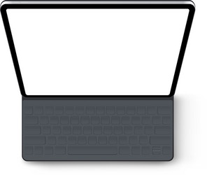 Mobile keyboard template Royalty Free Vector Image
