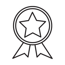 Prize e-commers icon with black outline style Vector Image