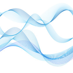 Marine seamless pattern with stylized blue waves Vector Image