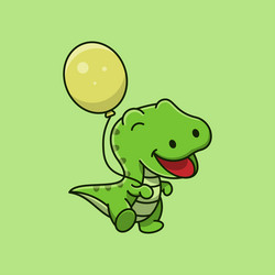 Cute t-rex delivery Royalty Free Vector Image - VectorStock