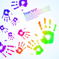 Hand print Royalty Free Vector Image - VectorStock