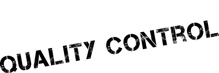 Quality control rubber stamp Royalty Free Vector Image