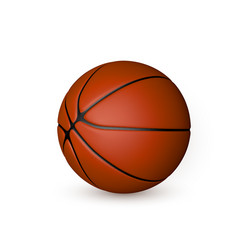 Basketball ball isolated on white background Vector Image