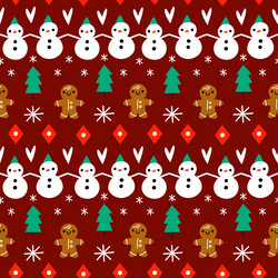 Seamless ugly christmas sweaters pattern Vector Image