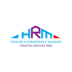 Hrm letter logo creative design with graphic Vector Image
