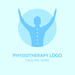 Physiotherapy logo template Royalty Free Vector Image