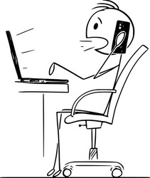 Stickman With Phone