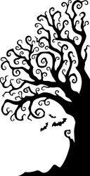 Silhouette Half Tree Vector Images (over 610)