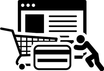 Integrated payment systems icon flat design Vector Image