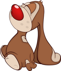 Rabbit toy cartoon Royalty Free Vector Image - VectorStock