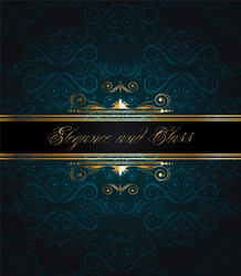 Seamless rich background in renaissance style Vector Image