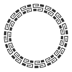 Elegant frame with ornate borders greek ornament Vector Image