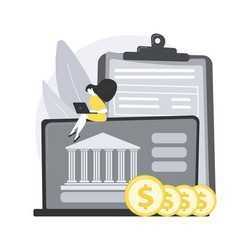 Open bank account online isolated cartoon Vector Image