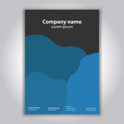 Company poster template Royalty Free Vector Image