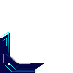 Modern tech corner Royalty Free Vector Image - VectorStock