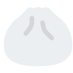 Bakpao filled with read bean paste Royalty Free Vector Image