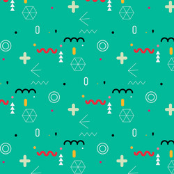 Geometric flat pattern Royalty Free Vector Image