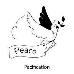Pacification Royalty Free Vector Image - VectorStock
