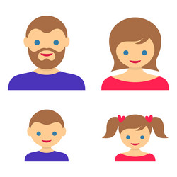 Family Four Members Vector Images (86)
