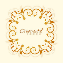 Floral ornamental background Royalty Free Vector Image