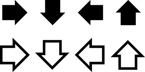Right arrow symbol icon for web and application Vector Image