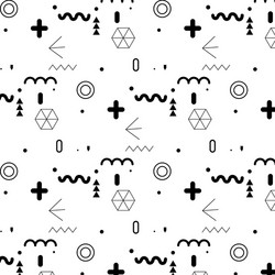 Geometric flat pattern Royalty Free Vector Image