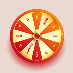 Lucky fortune game wheel Royalty Free Vector Image