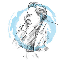 Nietzsche cartoon Royalty Free Vector Image - VectorStock