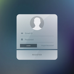 Minimal white login form design template Vector Image