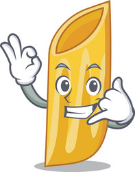 Penne Pasta Character Cartoon Vector Image Vector Images (over 100)
