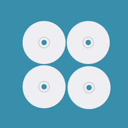 Movie disk on white background Royalty Free Vector Image