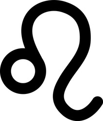 Astrology concept leo symbol icon line style Vector Image