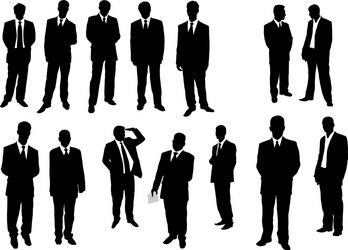 Business people set Royalty Free Vector Image - VectorStock