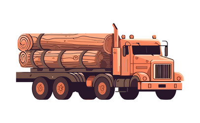 Lorry Timber Vector Images (over 250)