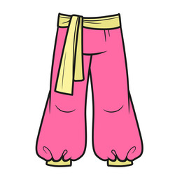 Bloomers outline for coloring on a white Vector Image