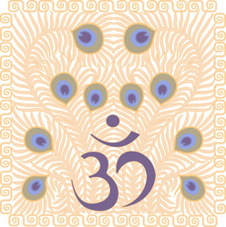 Purple om Royalty Free Vector Image - VectorStock