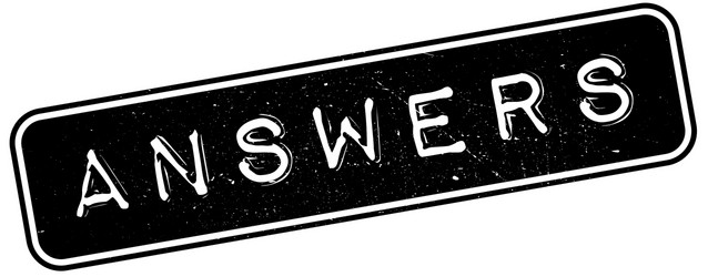 Answers rubber stamp Royalty Free Vector Image