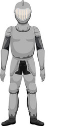 Isolated medieval knight character Royalty Free Vector Image