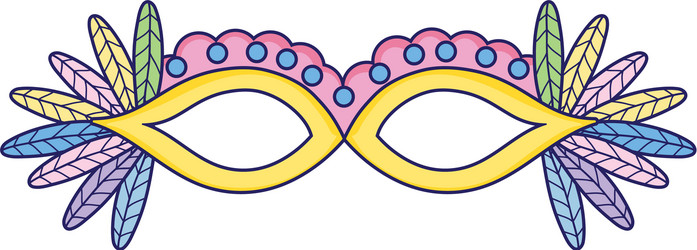 Party mask cartoon Royalty Free Vector Image - VectorStock