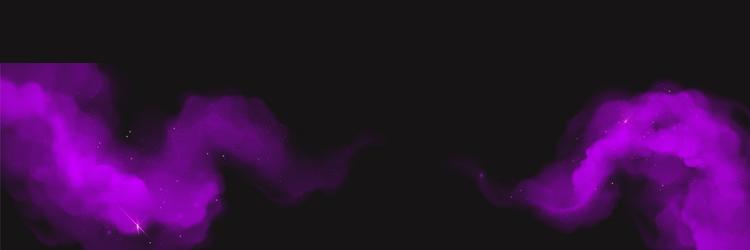 Purple magic dust trails with sparkles and glitter