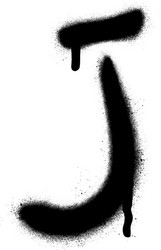 Graffiti J Vector Images (over 140)