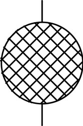 Y strainer symbol icon Royalty Free Vector Image