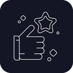 Feedback icons collection with black outline Vector Image