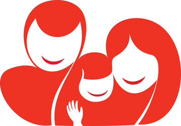 Happy family icon Royalty Free Vector Image - VectorStock
