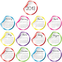Zodiac calendar Royalty Free Vector Image - VectorStock