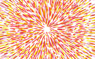 Explosion effect of random radial blue and red Vector Image