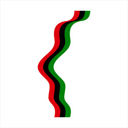 Juneteenth ribbon design collection set Royalty Free Vector