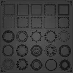 Vintage big set of classic patterns Royalty Free Vector